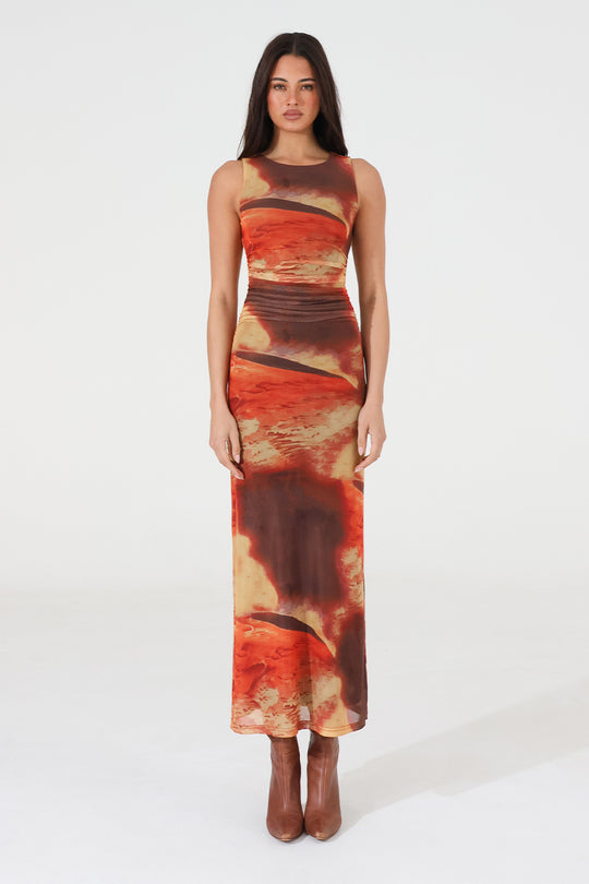 Rossi Maxi Dress | Sunset – Madison The Label